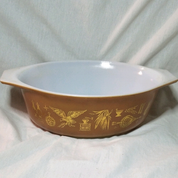 Pyrex | Kitchen | Vintage Pyrex Early American Casserole Dish | Poshmark